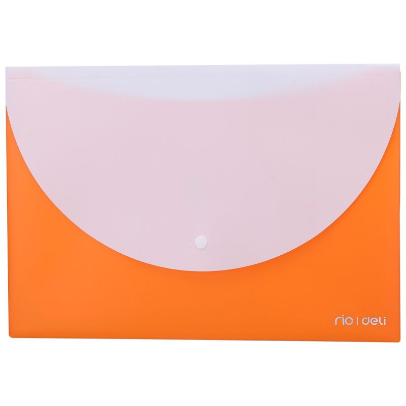 Carry Folder A4 2 Pocket press Stud 180 Micron - Assorted Colours - Deli