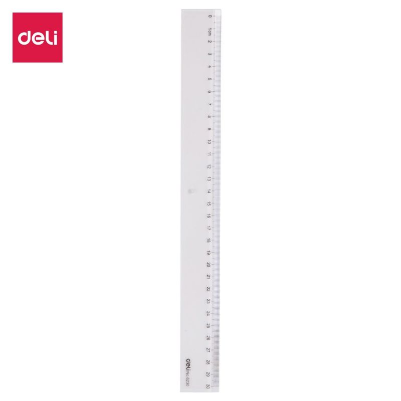 Ruler - 30cm Clear - Deli