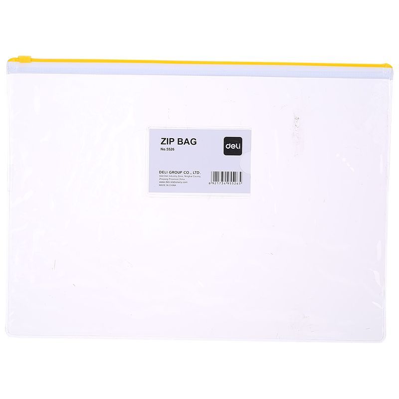 Zip Bag A4 Asst. - Deli
