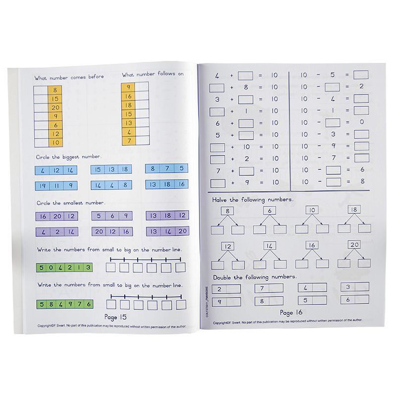 Colour Maths Workbook 2 (Gr1 & Gr2) - 79 pages