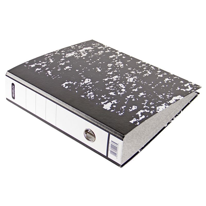 File Lever Arch - 70mm Black Mottle (metal compressor) - Marlin