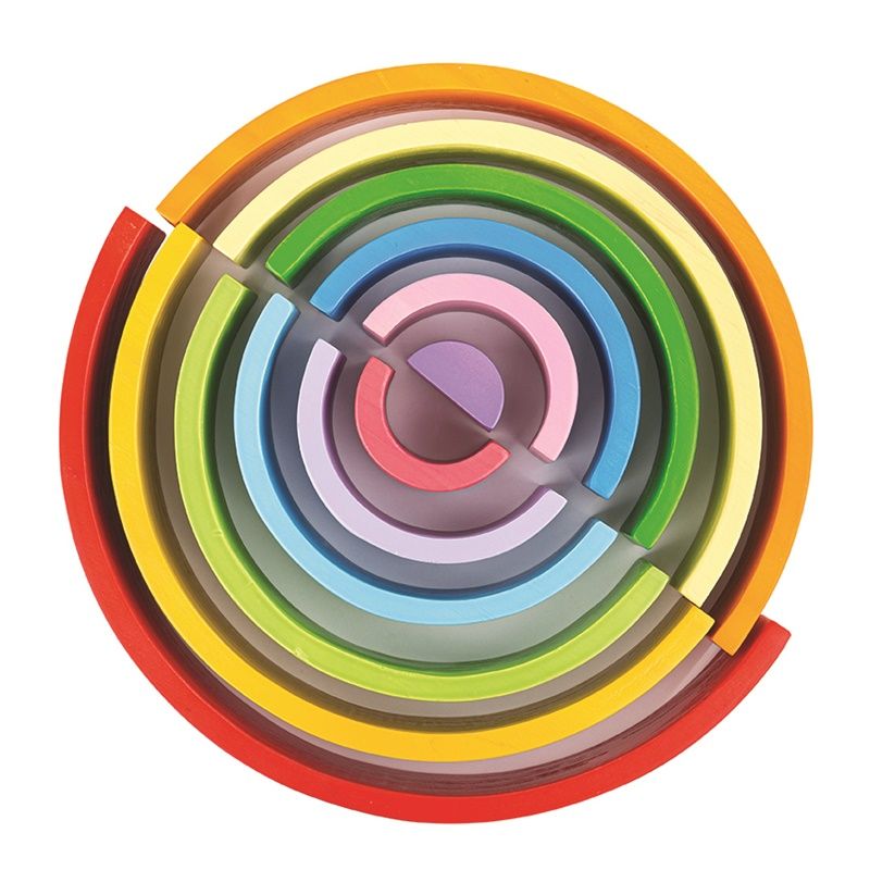 Wooden Stacking Rainbow - Large - BIGJIGS