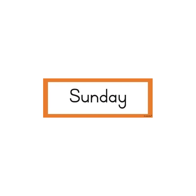 flash cards - days of the week | monday - sunday | satoytrade