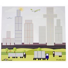 6 Bricks - Giant PVC Mat - Build by Picture (Set of 6 in tube)