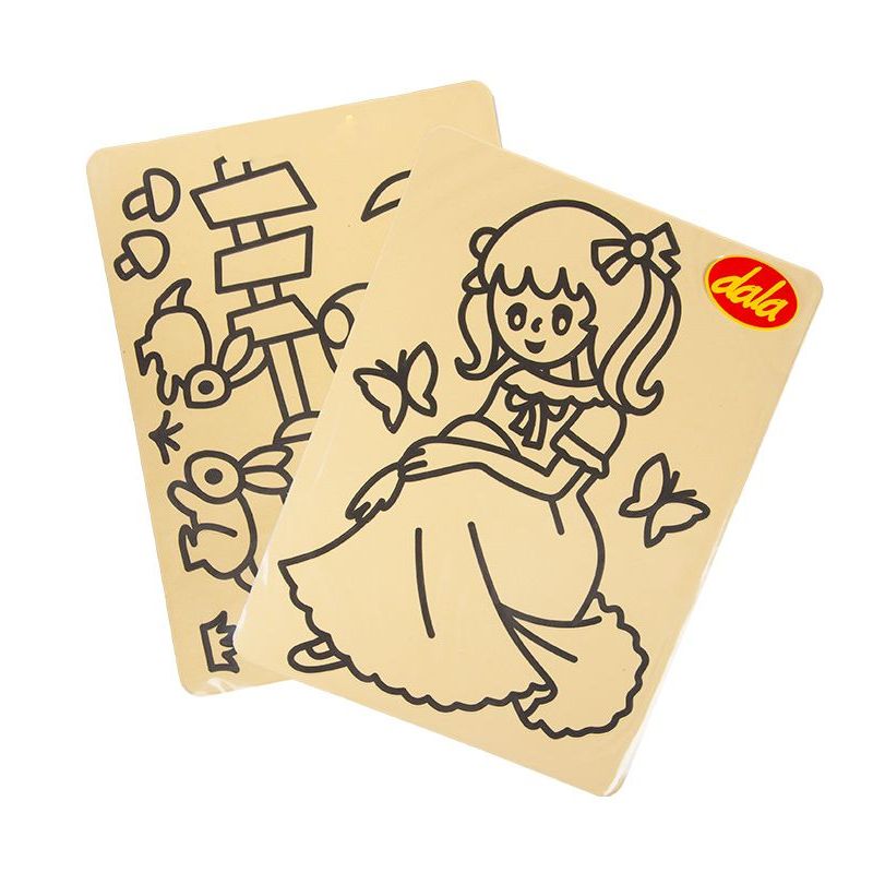 sand art sheet a5 - (2pc) assorted | pictures | satoytrade