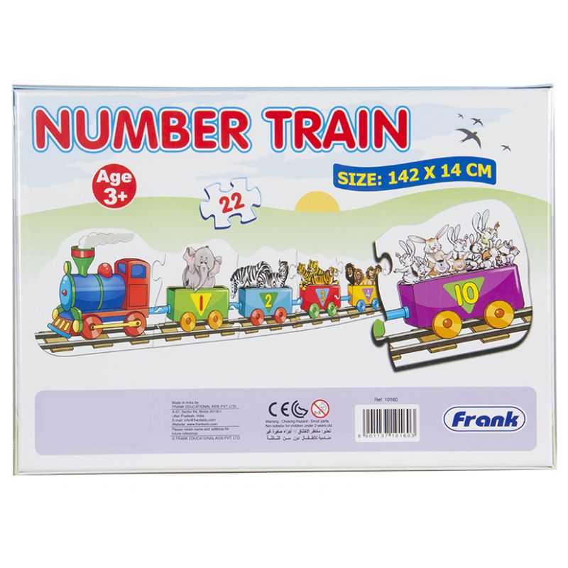 PZ CardBoard 22pc Floor - Number Train