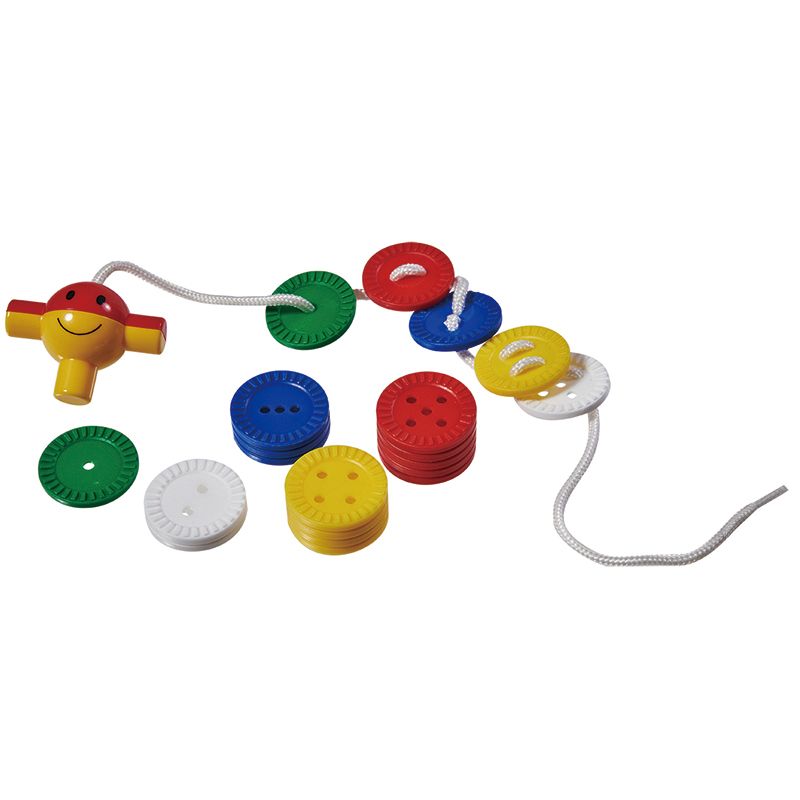 sequencing threading buttons | 1-5 holes each | satoytrade youth toy