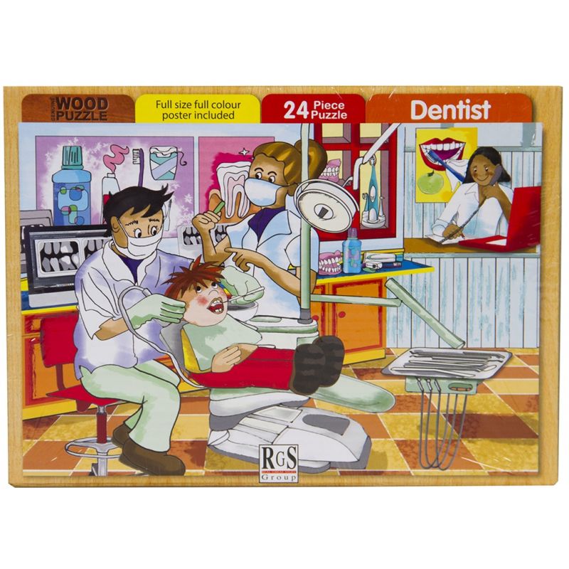 Wood Puzzle - A4 24pc - Dentist
