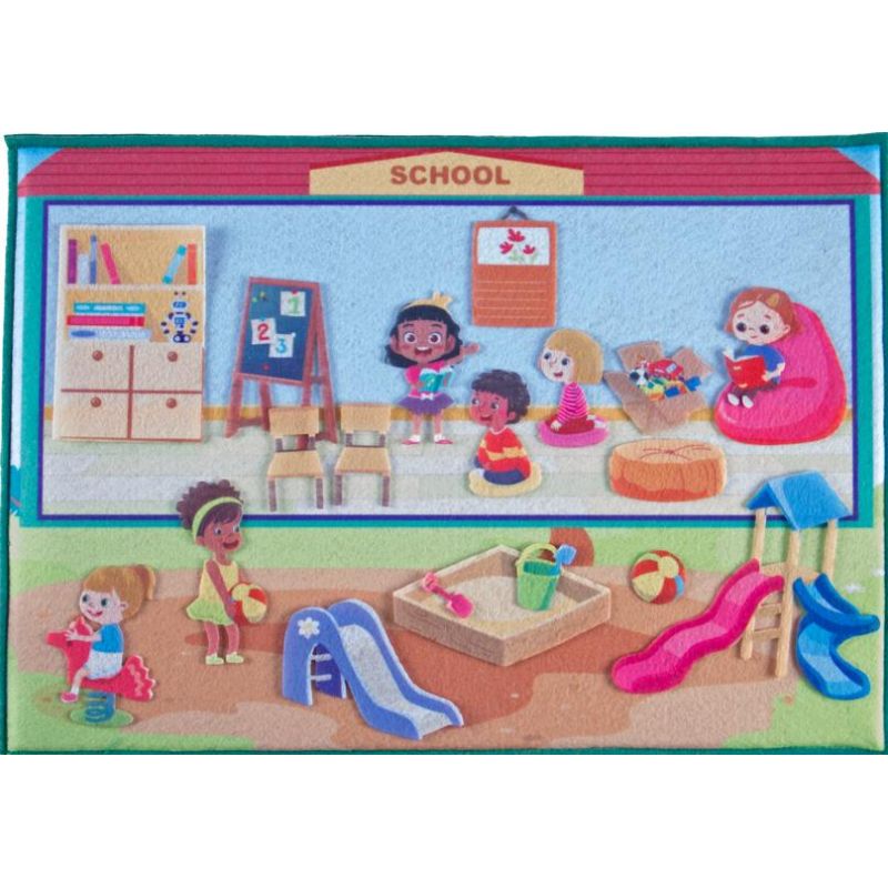 Felt Theme - Fun My School Scene (A3 - felt board included)