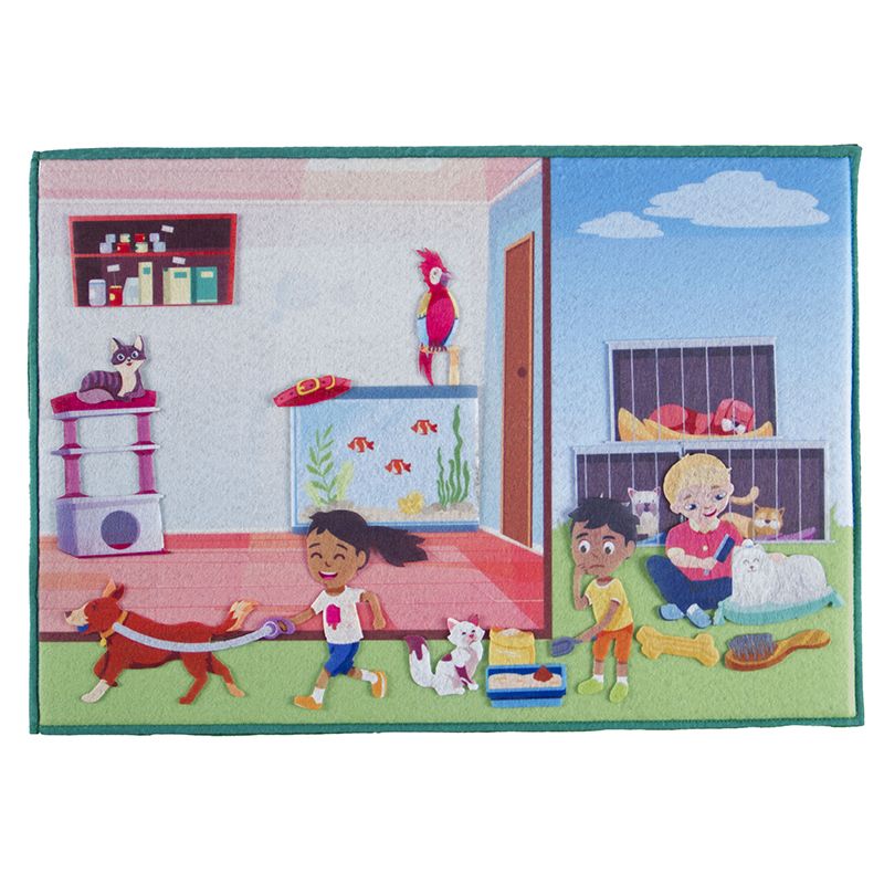 Felt Theme - Fun Pet care Scene (A3 felt board included)
