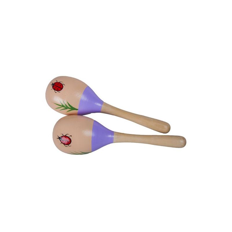 Maracas - Wood (2pc) - Egg Shaker with Handle - Large (19cm)