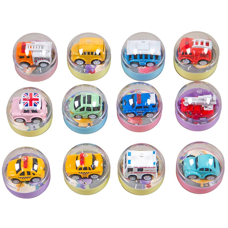 Metal Transport Mini Pull Back Cars (Single) - Assorted Designs (~ 5x3cm)
