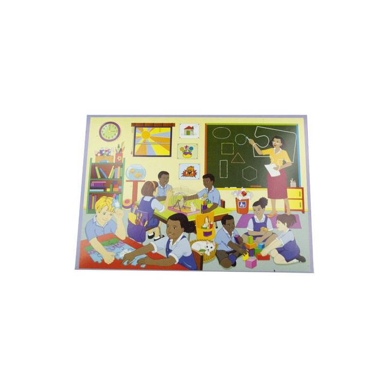 puzzle - look again classroom (2x60pc) | 2in1 box | satoytrade