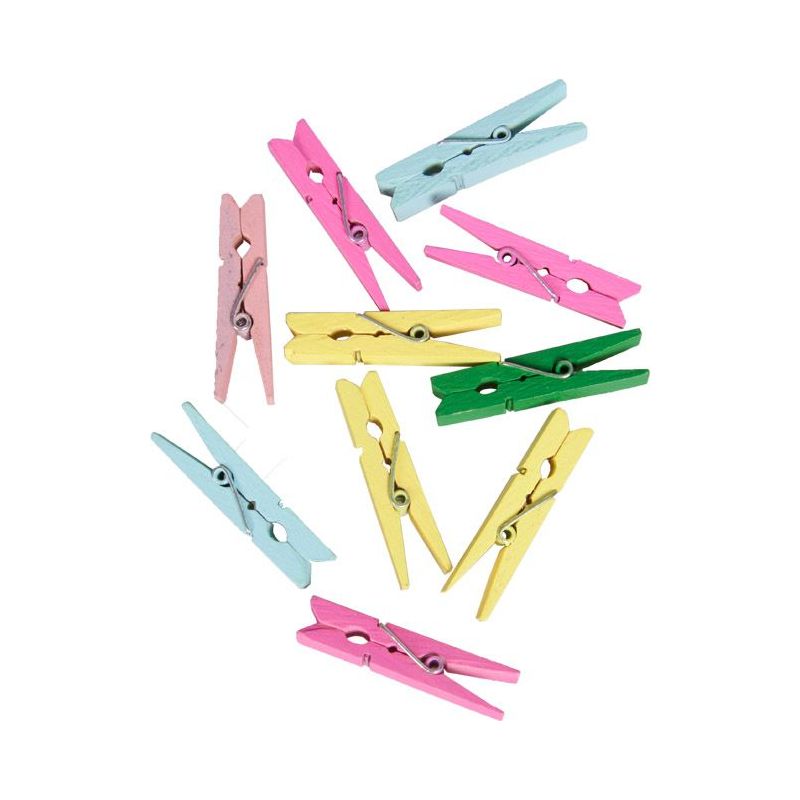 pegs - midi wood coloured 45mm | craft washing pegs | satoytrade
