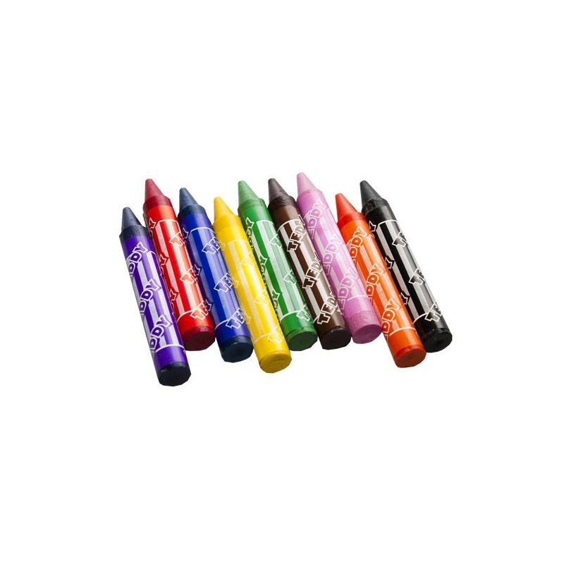 Wax Crayons - 14mm (9pc) C9 Jumbo - Teddy