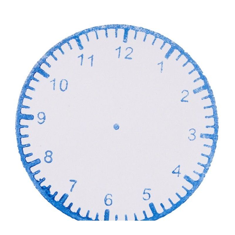 clock face stamp - numbers 1-12 | telling time | satoytrade