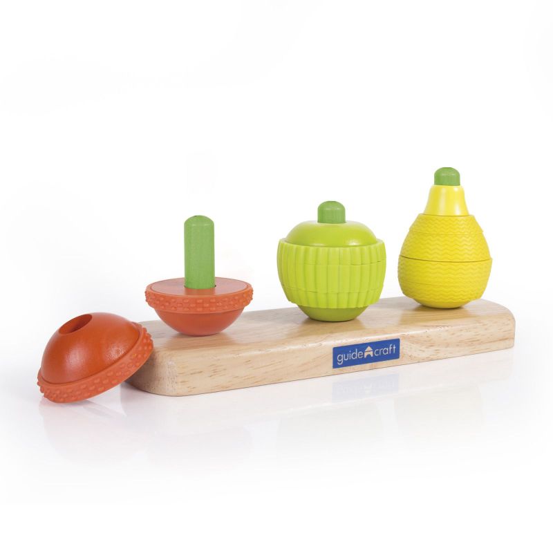 fruit stacking | fun tactile fractions | guidecraft sa