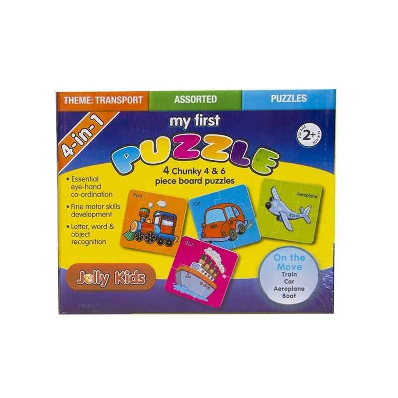 4in1 puzzle - transport (4 6pc) | beginner | satoytrade