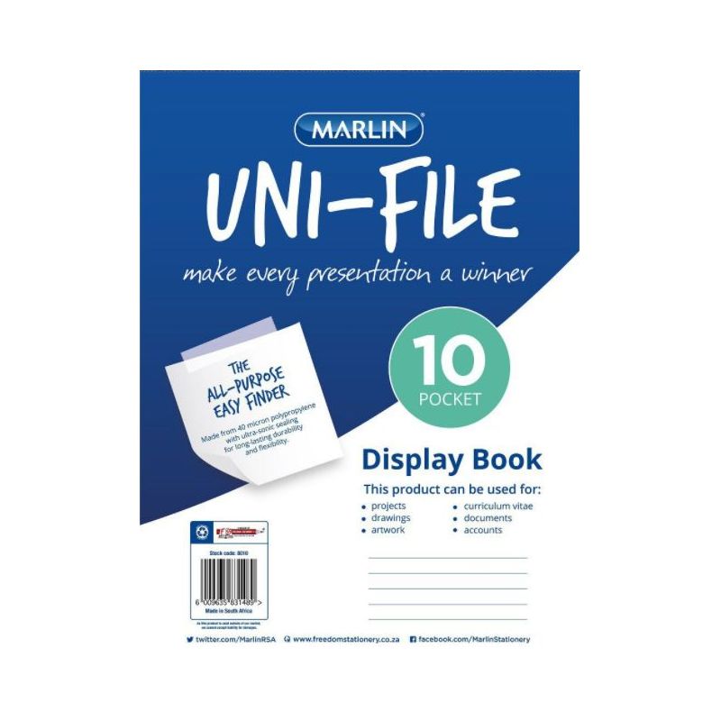 Display book with filing pockets - A4 (10 Pocket) - Soft Cover