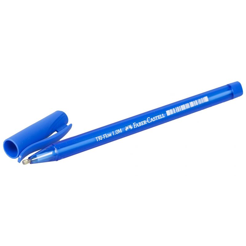 Pen- FaberCastell Triflow Ballpoint - BLUE (50pc)
