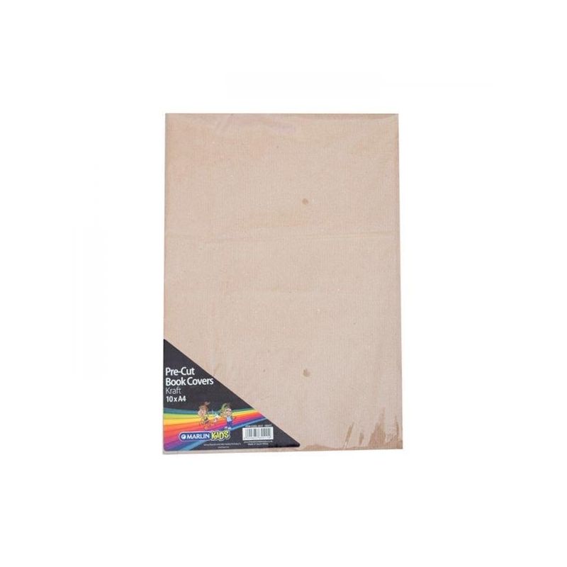 Book Cover A4 - Pre-Cut Paper (10pc) Brown Kraft