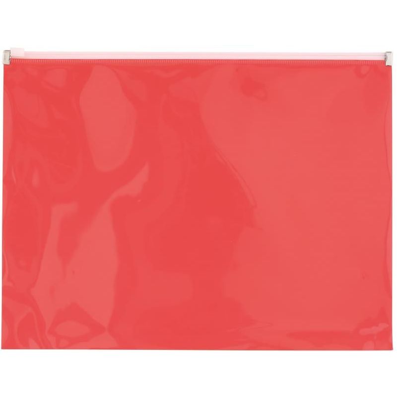 Document Bag - A4 Gloss PolyProp with Zipper - BANTEX