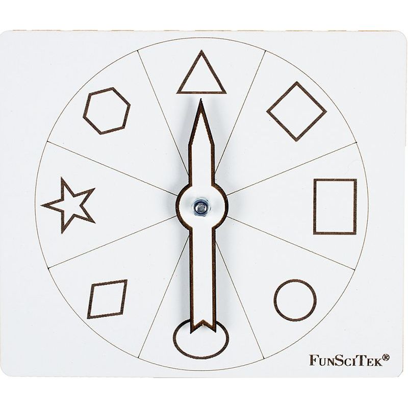 shapes spinner - wood | shapes game add-on | satoytrade