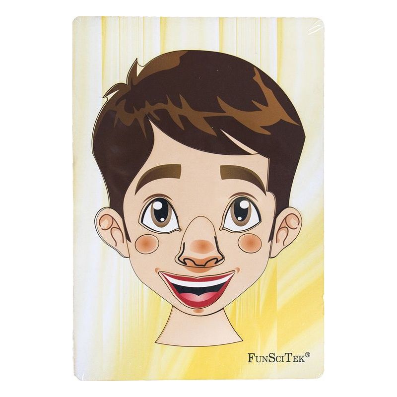 Frame Puzzle A4 - Face Boy (wood) - Western