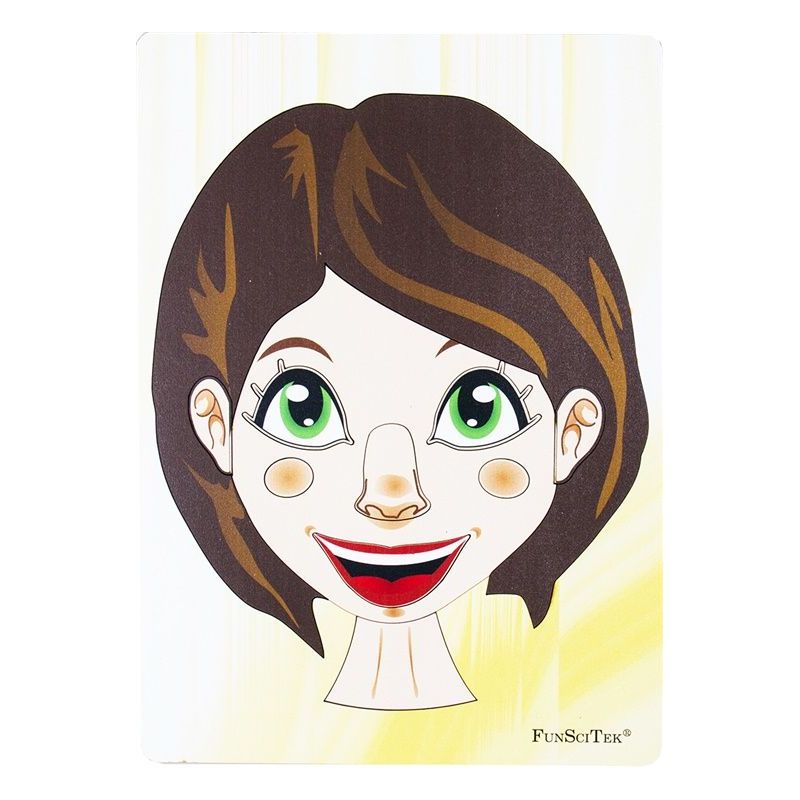 Frame Puzzle A4 - Face Girl (wood) - Western