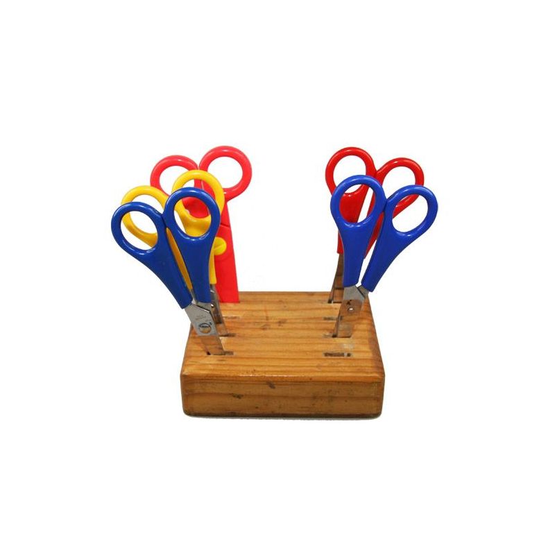 Scissors Holder - Wood (8 Holes)