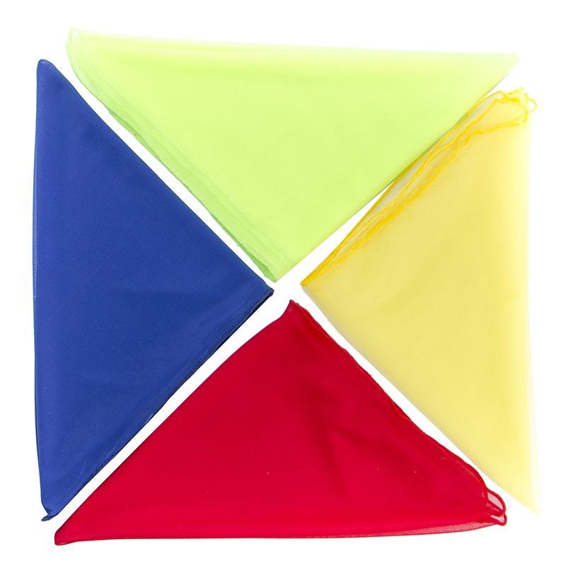 Movement Scarves (40x40cm) - Mesh - Primary Colours (4pc)