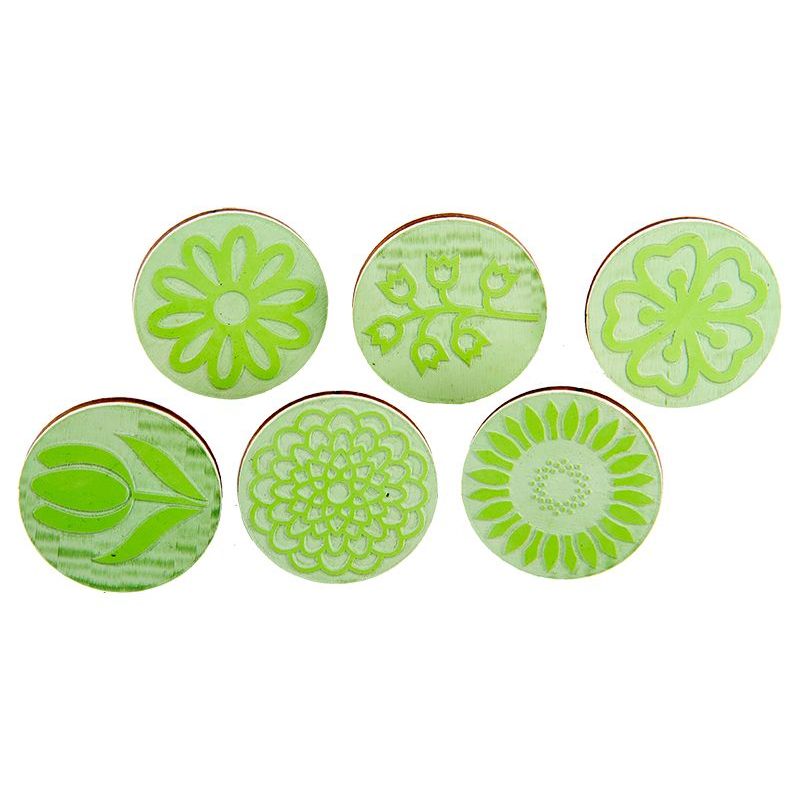 Rubber Stamps - Flower (6pc)