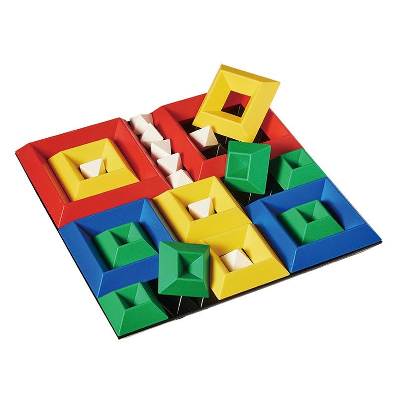 triangle puzzle (+base) | pyramid building pieces | satoytrade youth toy