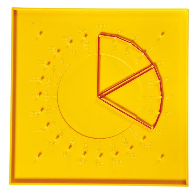 pin geoboard (circle fractions) | shape relation | satoytrade youth toy