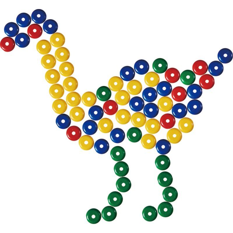beads - threading abacus | flat round with hole | satoytrade youth toy