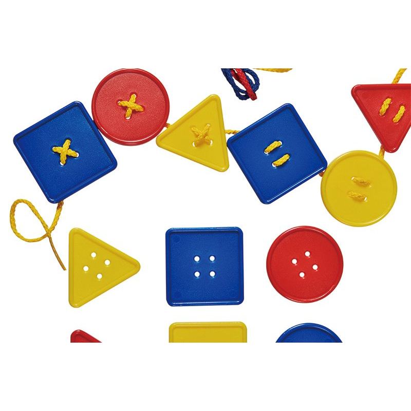 geometric buttons | 4 holes for threading | satoytrade youth toy