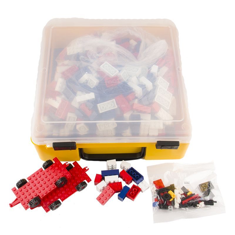 blocks gift set - boys colours | lego-type blocks | satoytrade