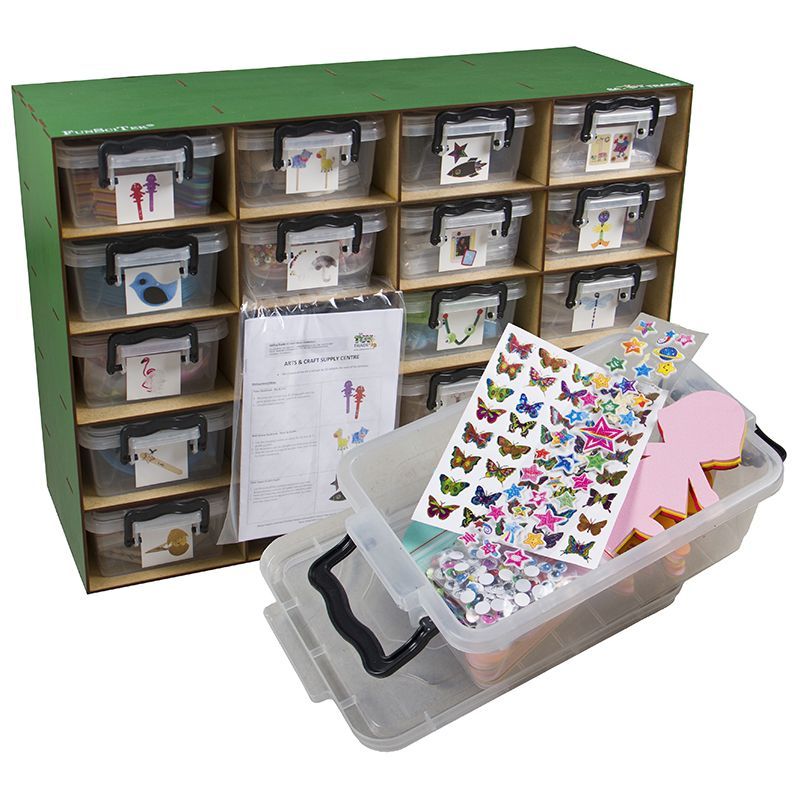 FunSciTek - Arts & Craft Classroom Activity Kit (20 drawer) 30 learners ...