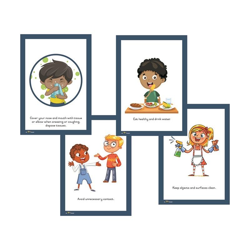 Flash Cards (A5) - Prevent illness (10pc)
